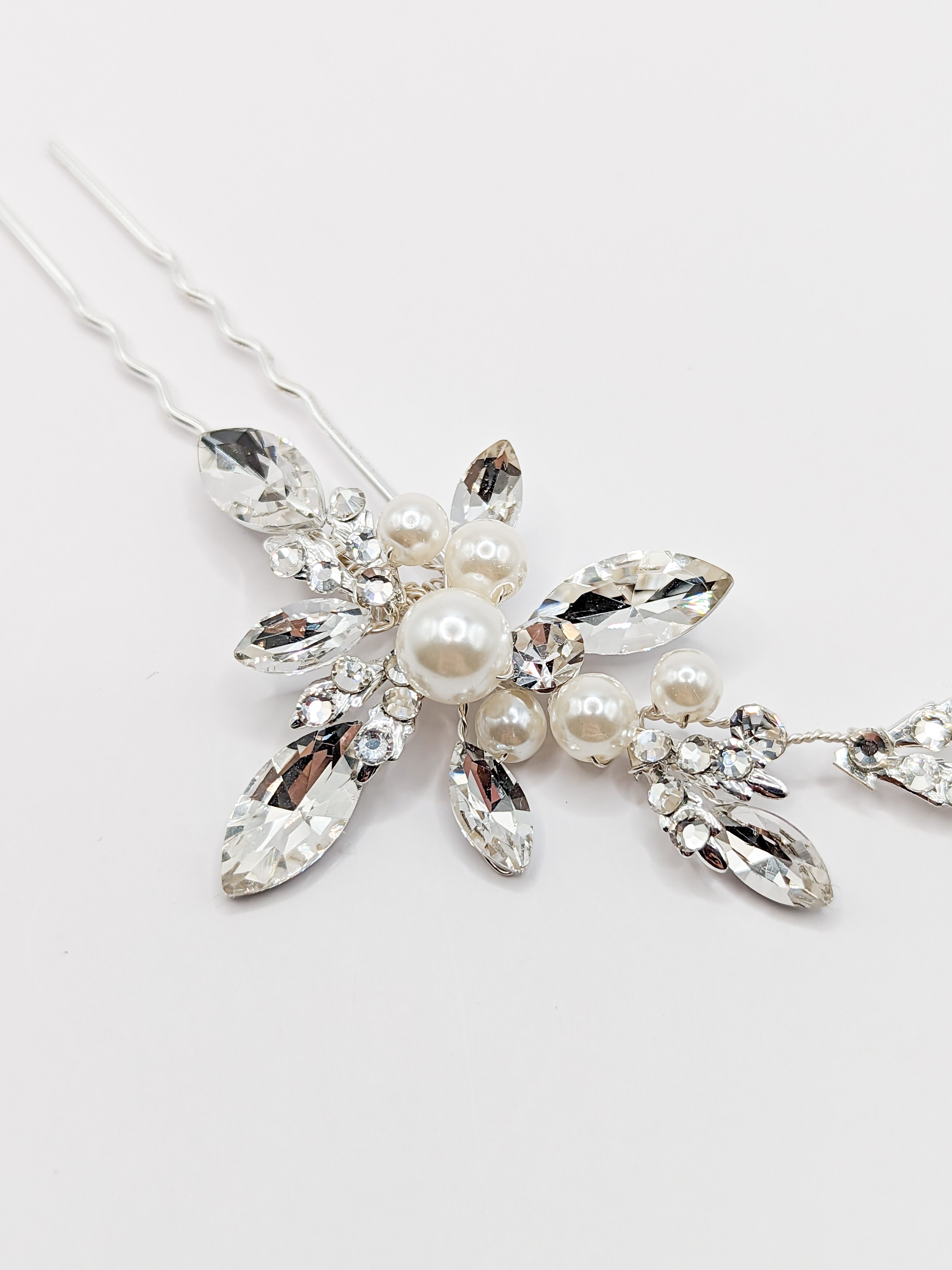 Elsa Hair Pin | Ivory Knot - Bridal Accessories Sydney