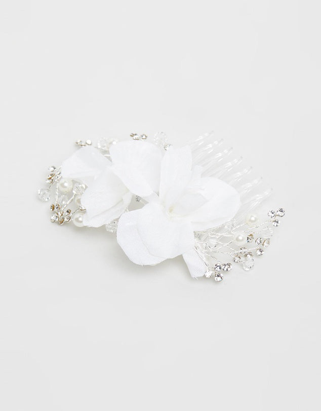 Zelda Hair Comb | Ivory Knot - Bridal Accessories